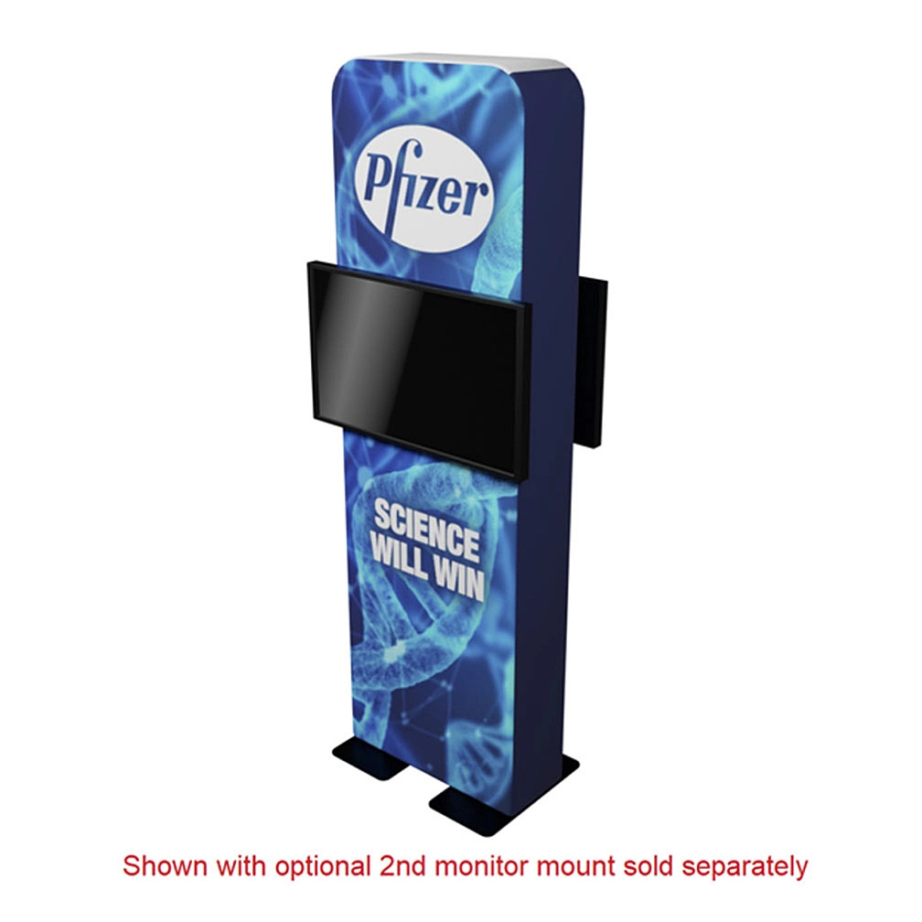 Monolith 10ft Tower Monitor Stand Display - Best Tradeshow Display