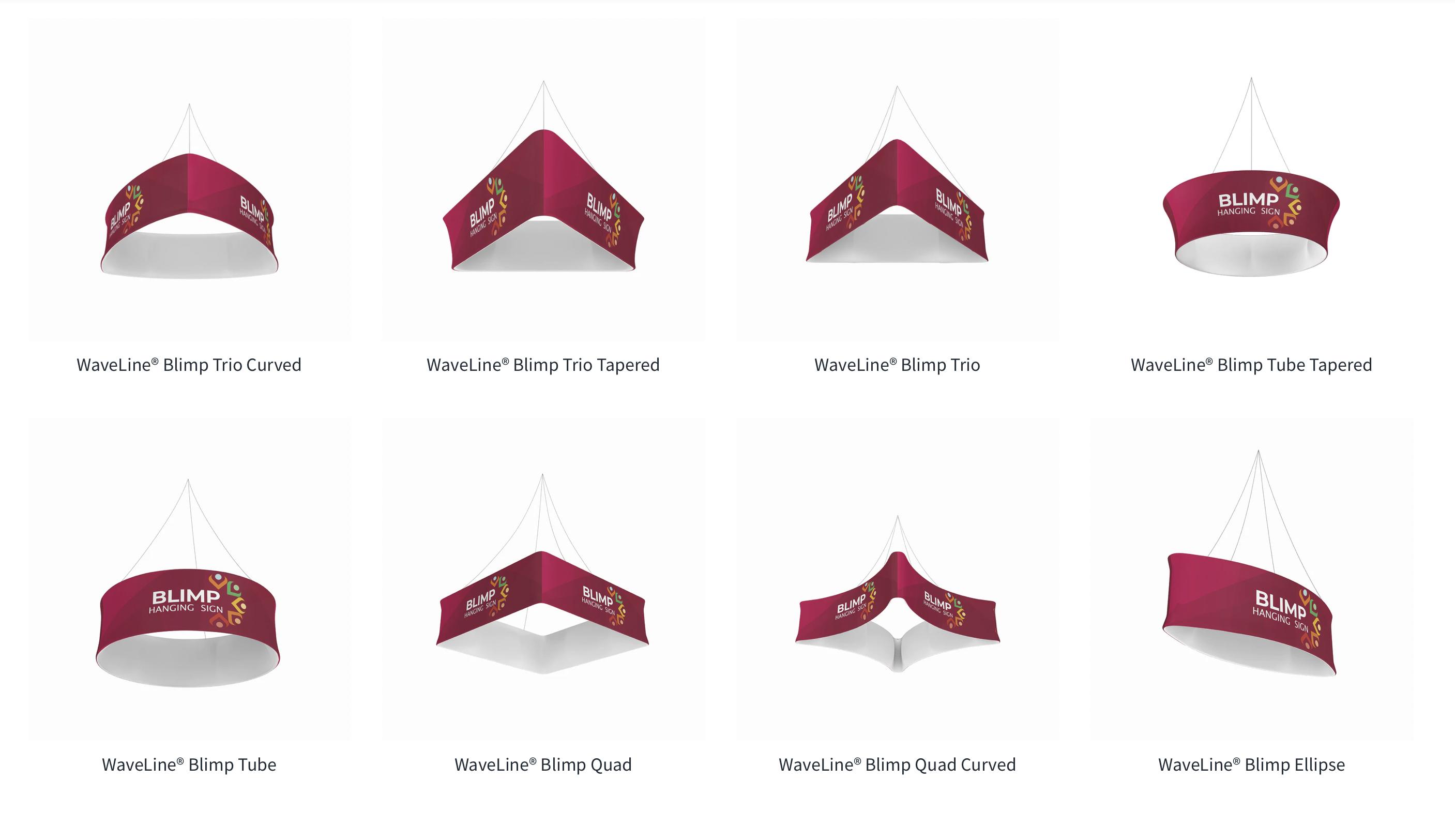 WaveLine® Blimp Overhead Hanging Banner System - Best Tradeshow Display