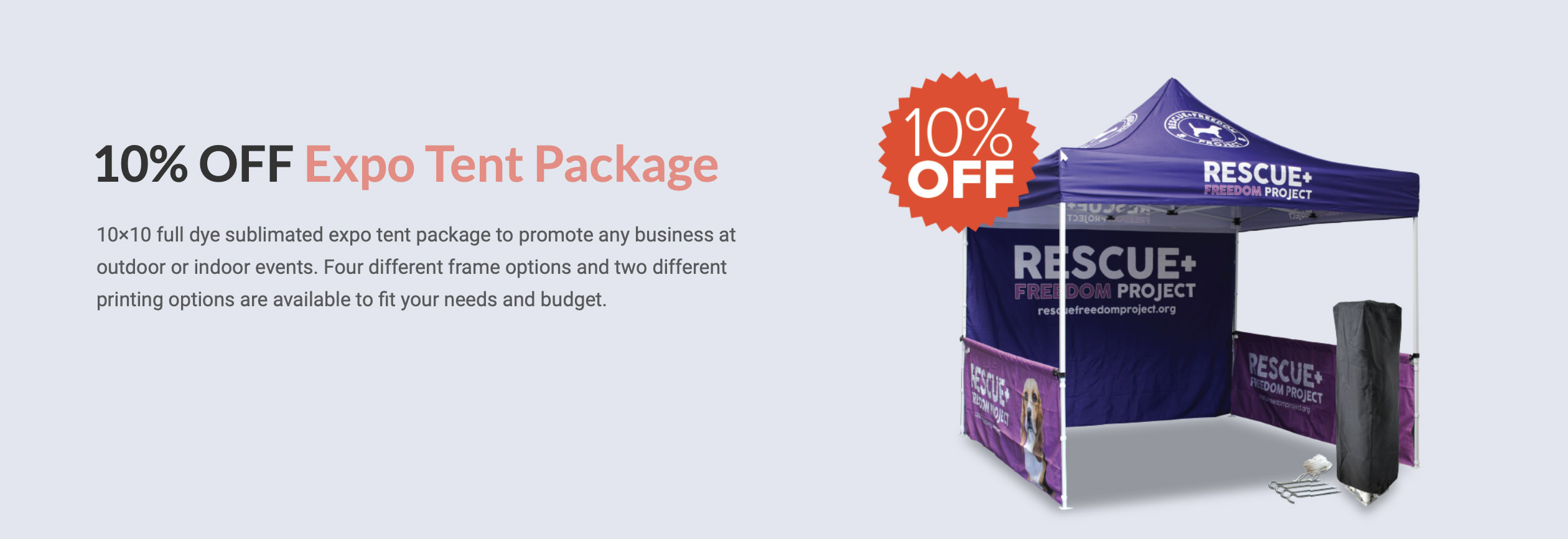 10% OFF Expo Tent Package - Best Tradeshow Display