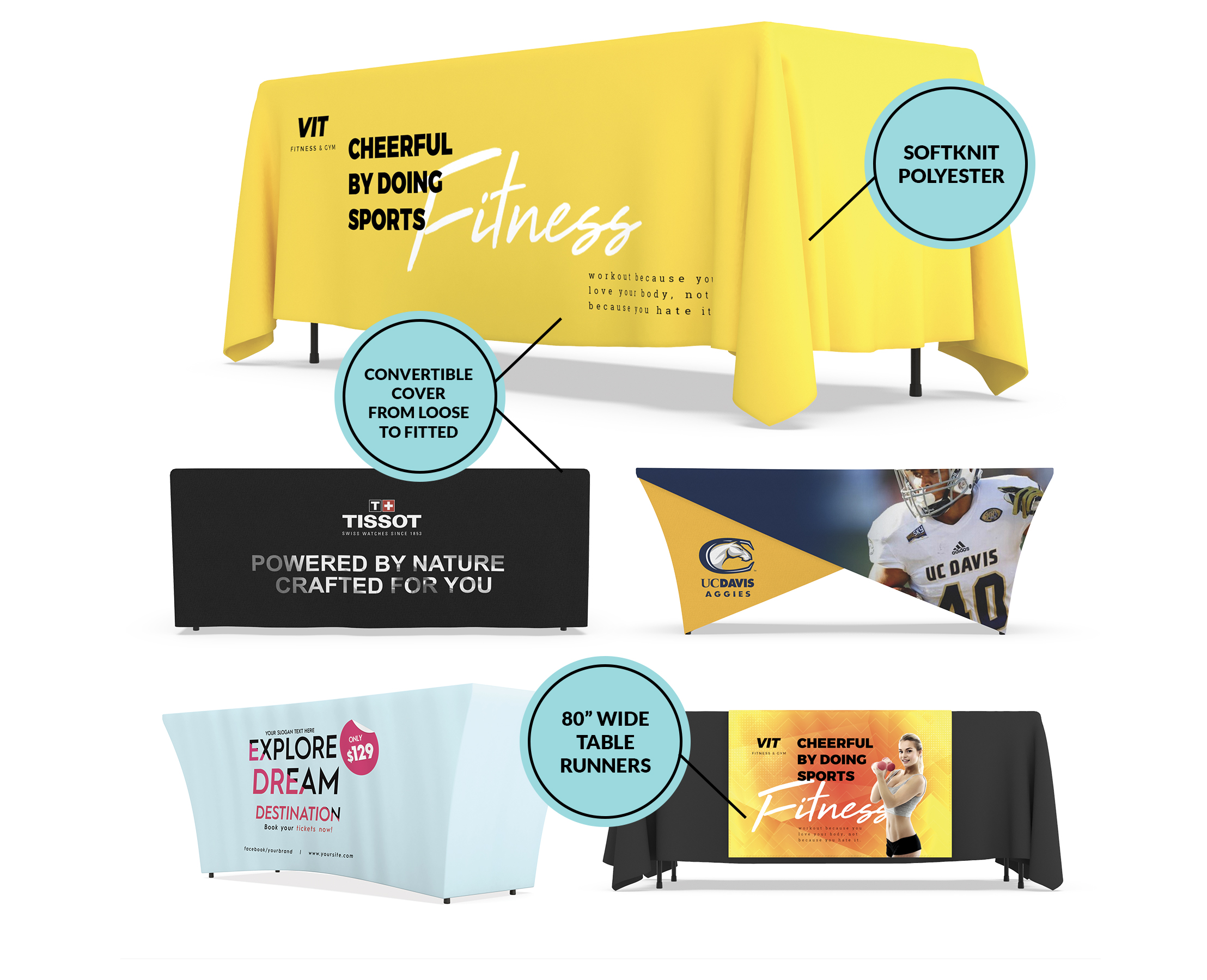 Make an impression with our custom printed Table Covers! - Best ...