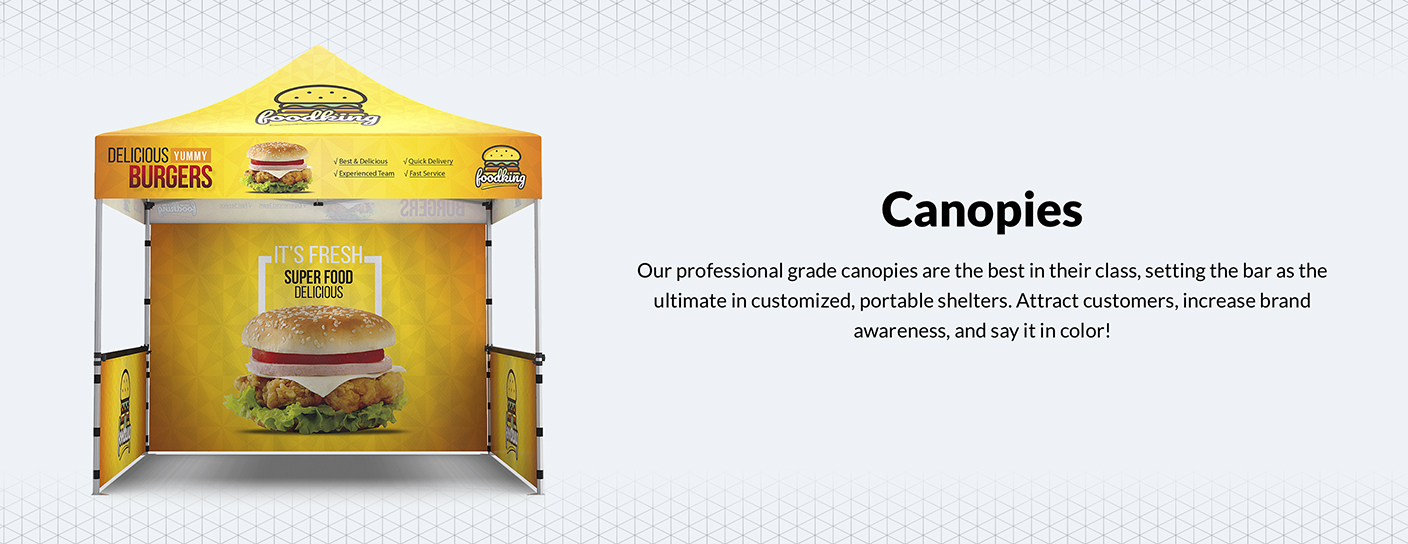 Custom Canopy Packages - Custom Canopy Tents - Best Tradeshow Display