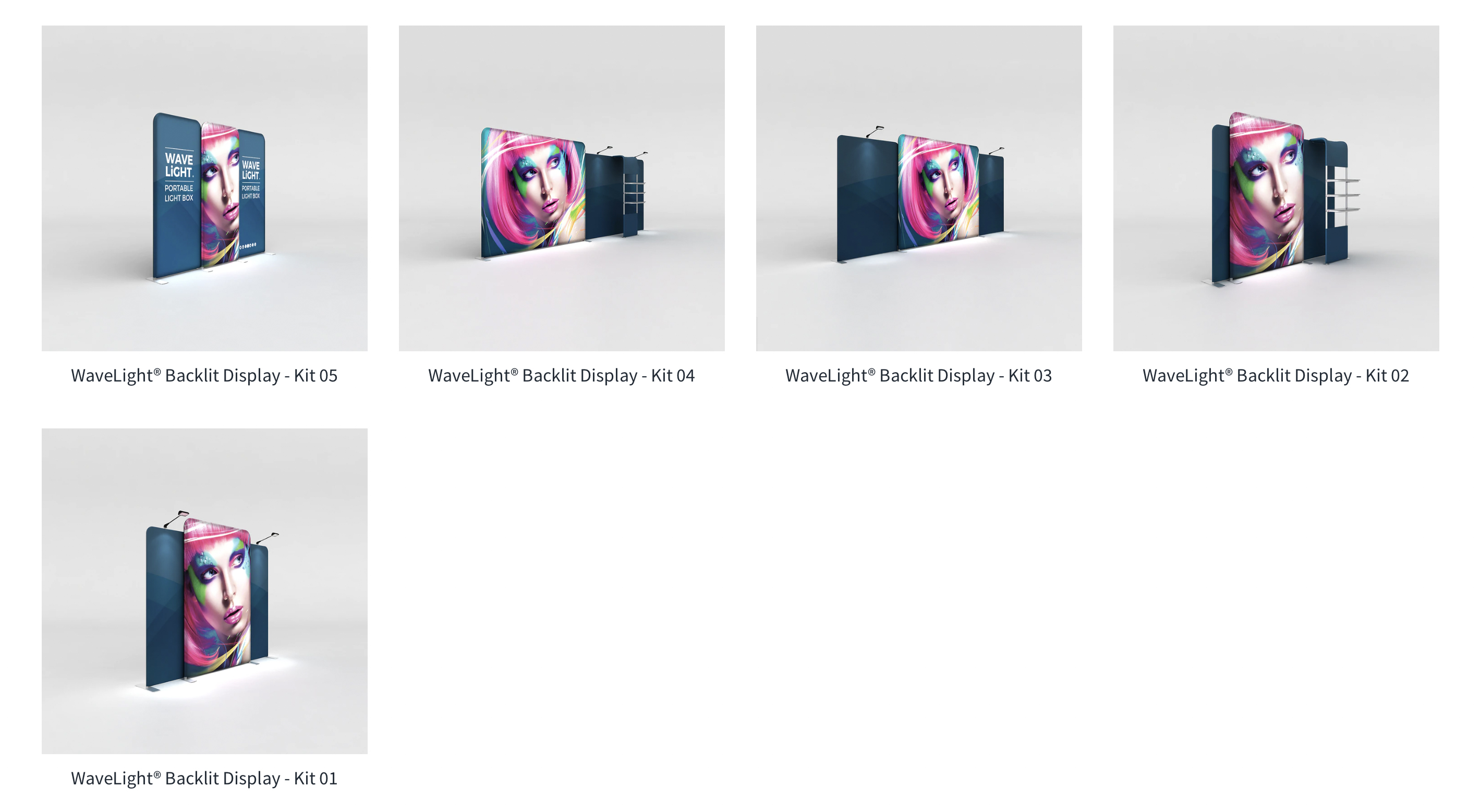 New WaveLight® Backlit Tension Fabric Display Kits - Best Tradeshow Display