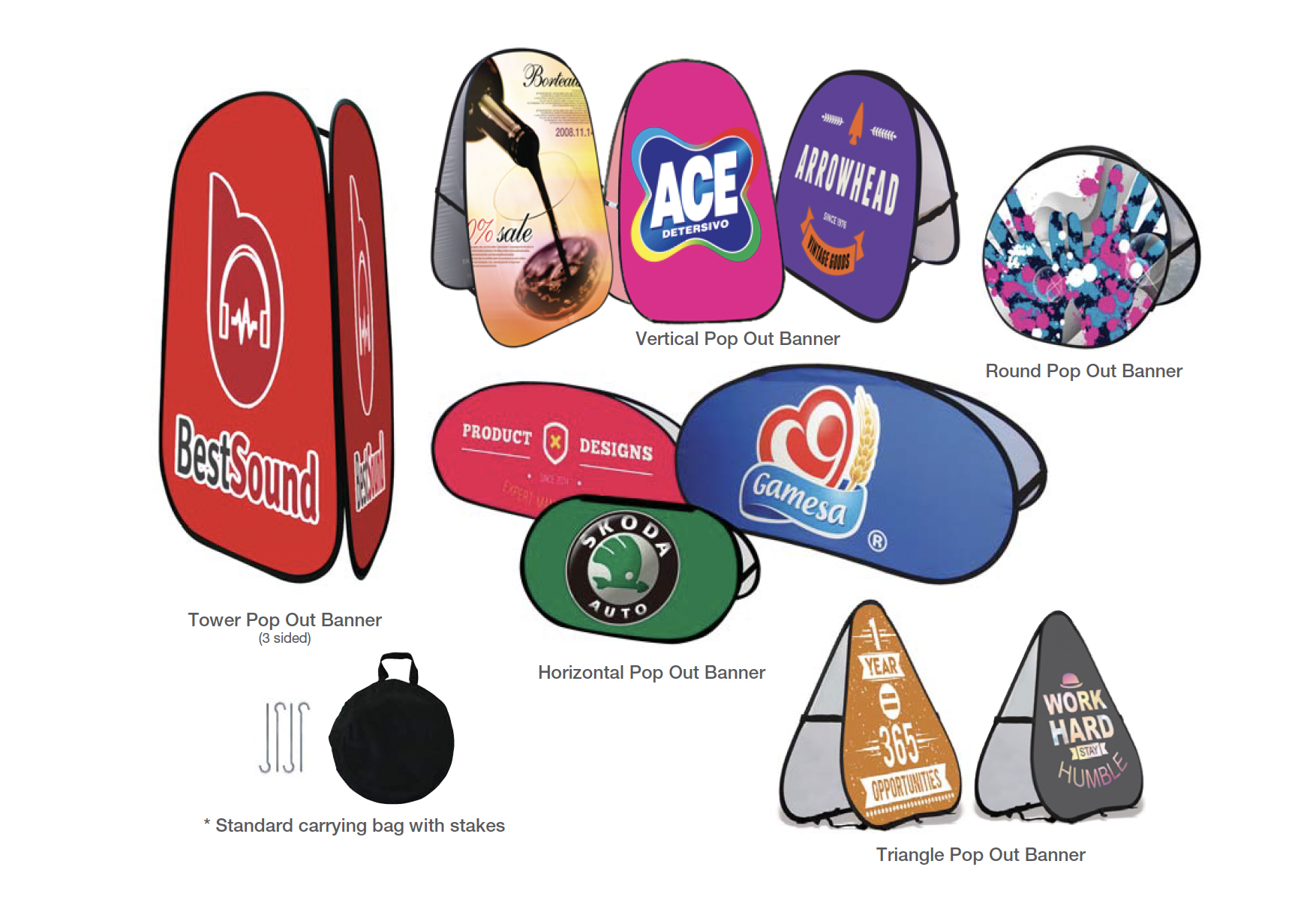 Pop Out Banner Light Weight Double Sided - Best Tradeshow Display