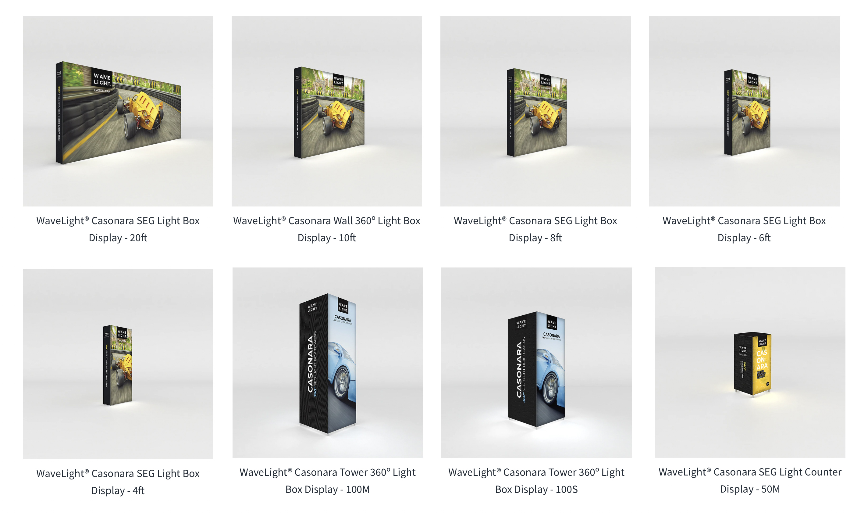 WaveLight Casonara SEG Light Box Displays for Events and Tradeshows ...