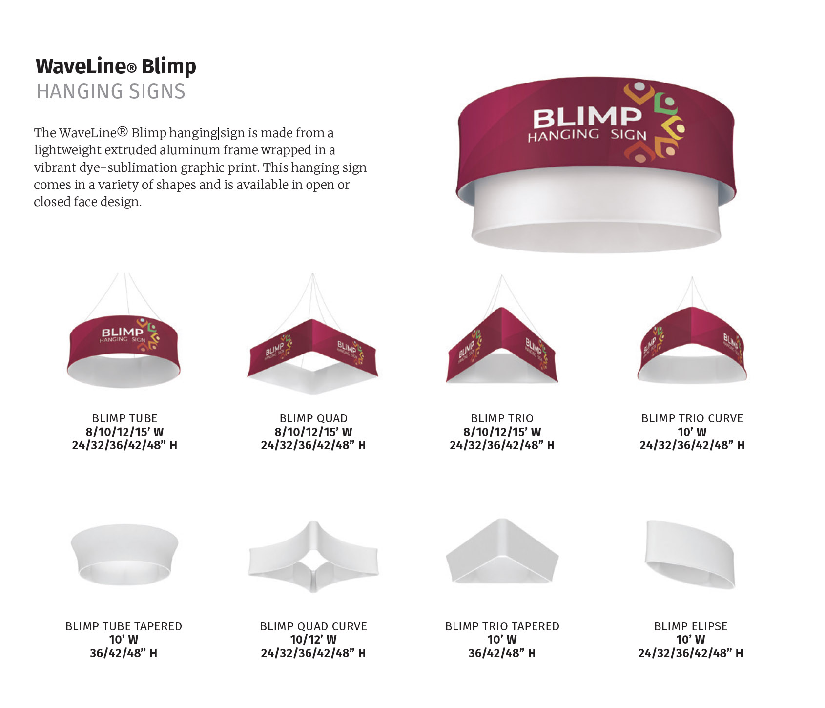WaveLine® Blimp Hanging Banner System - Best Tradeshow Display