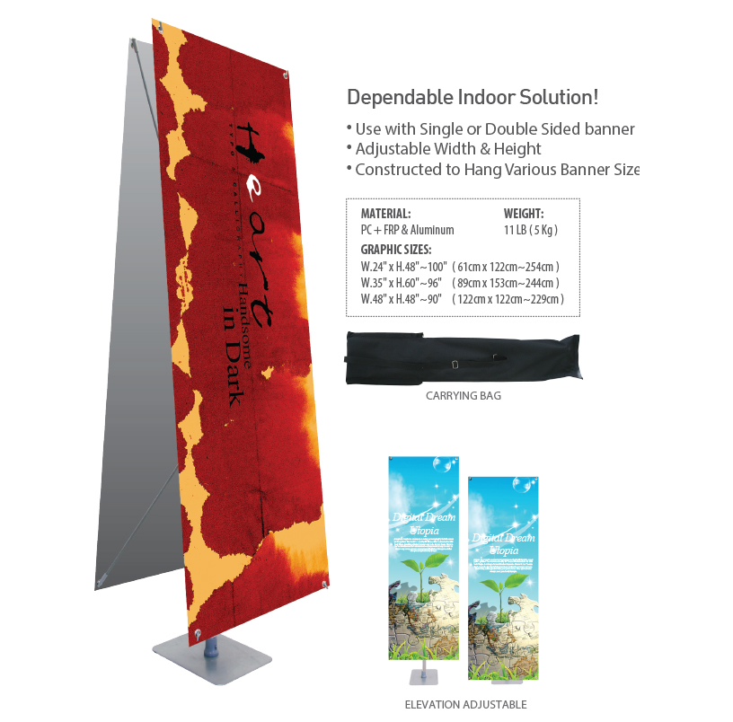 Y Banner Double Sided Stand Indoors - Best Tradeshow Display