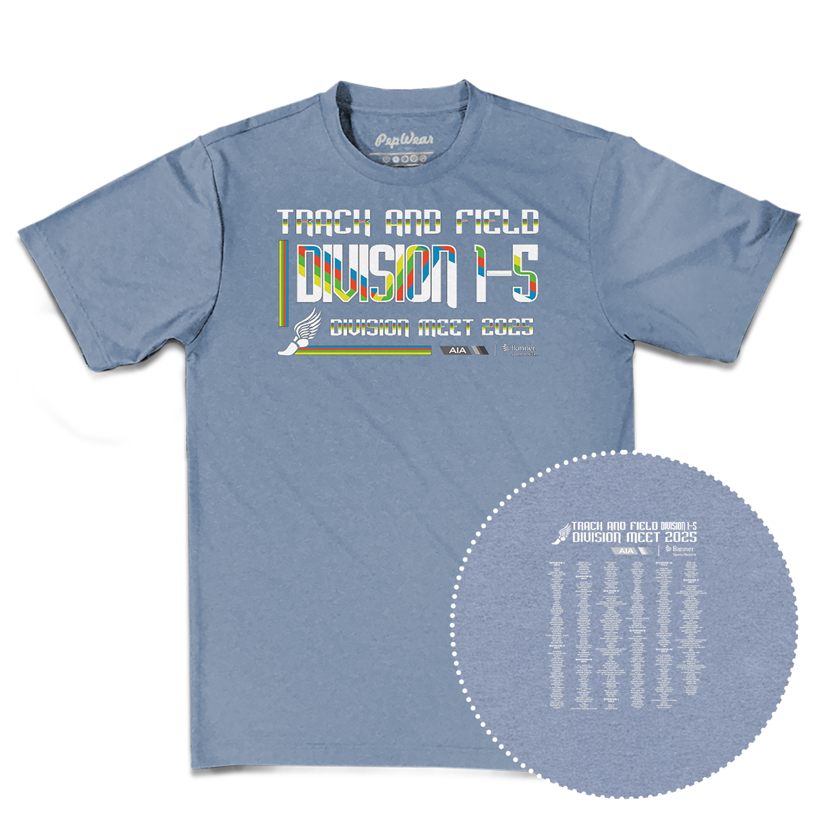 2025 AIA Track & Field Division Meet Performance T-Shirt