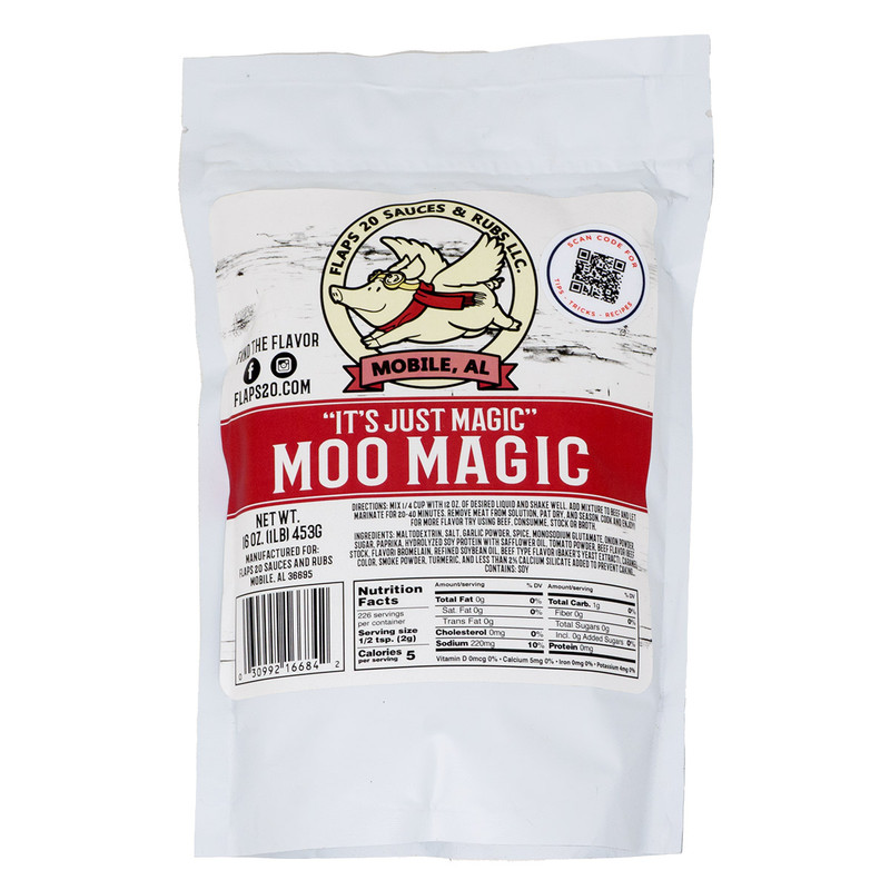 Flaps 20 "It's Just Magic" Moo Magic Steak Marinade