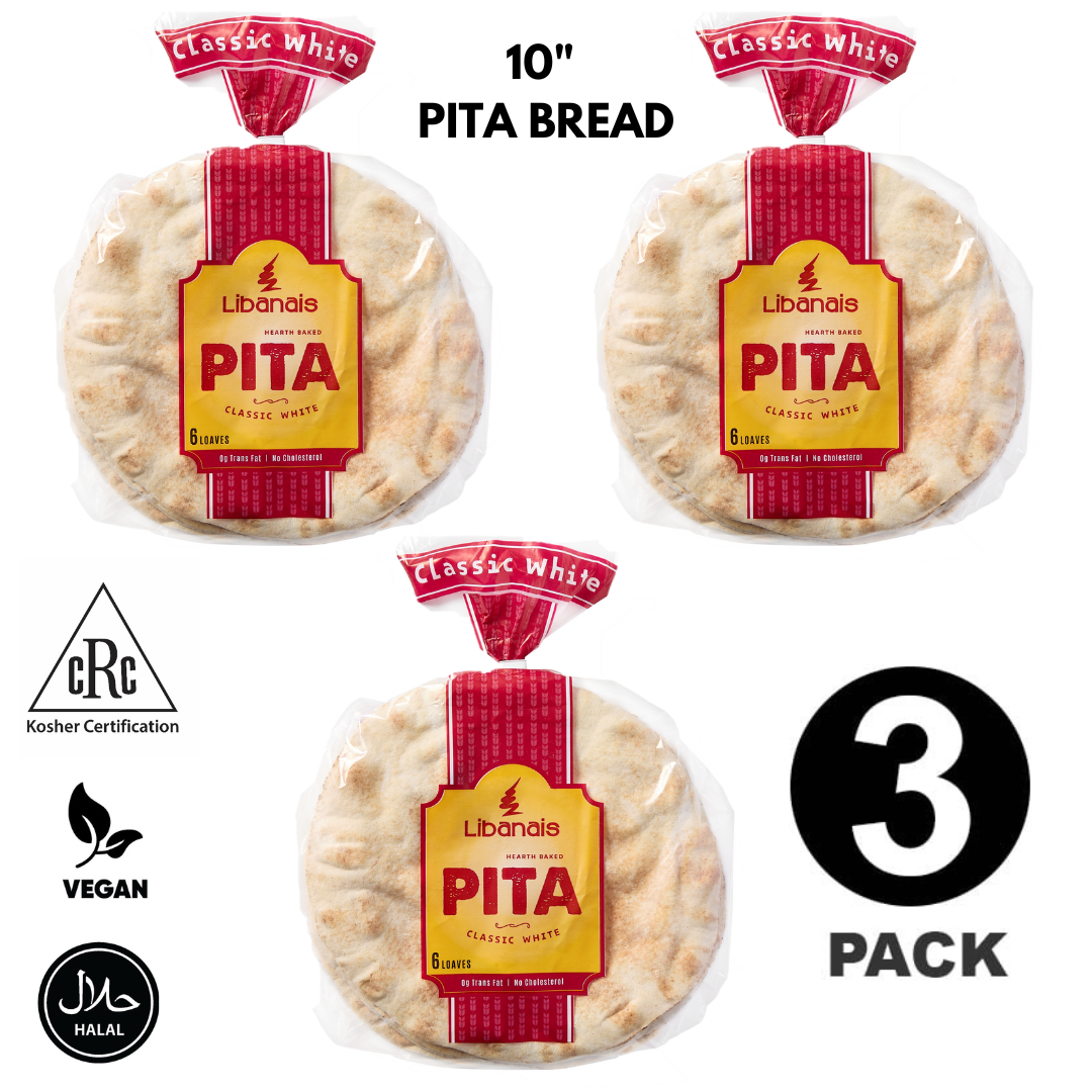 Libanais Saj Bread, Vegan, Kosher, Halal, 2 Pack, 6 loaves per pack (12 ...