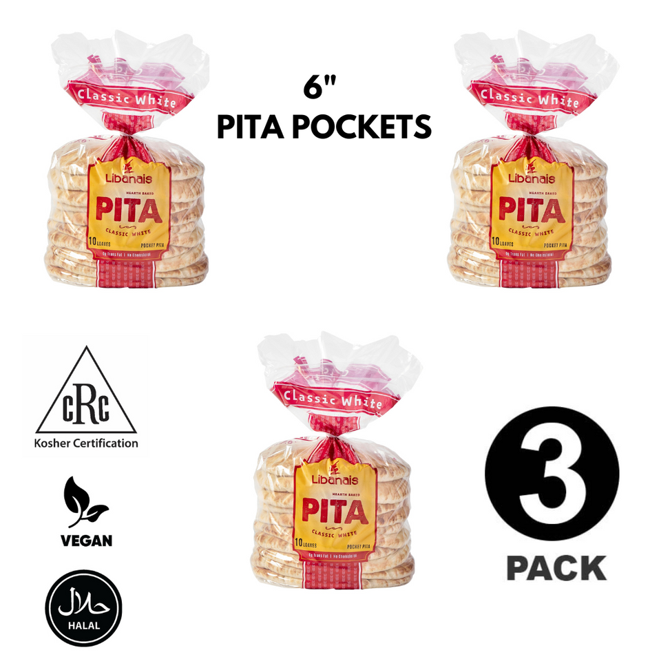 Libanais Saj Bread, Vegan, Kosher, Halal, 2 Pack, 6 loaves per pack (12 ...