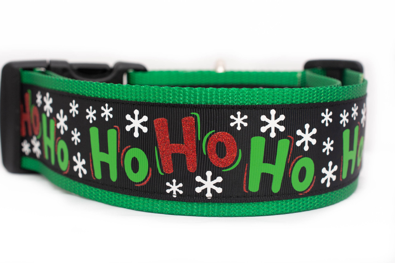Ho Ho Dog Collar - 2 inch Dog Collar