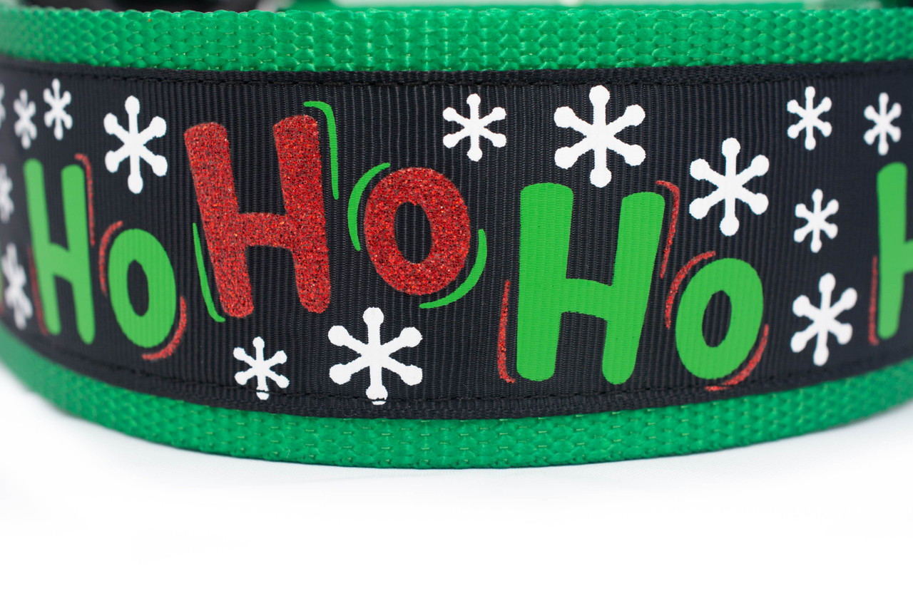 Ho Ho Dog Collar - 2 inch Dog Collar