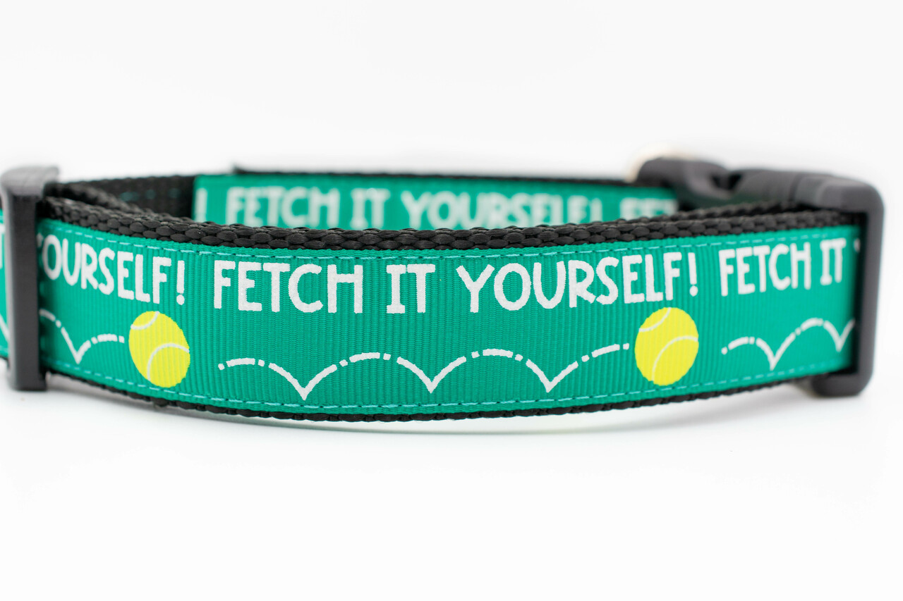 Fetch it Yourself Dog Collar in 1"or 1.5" wide