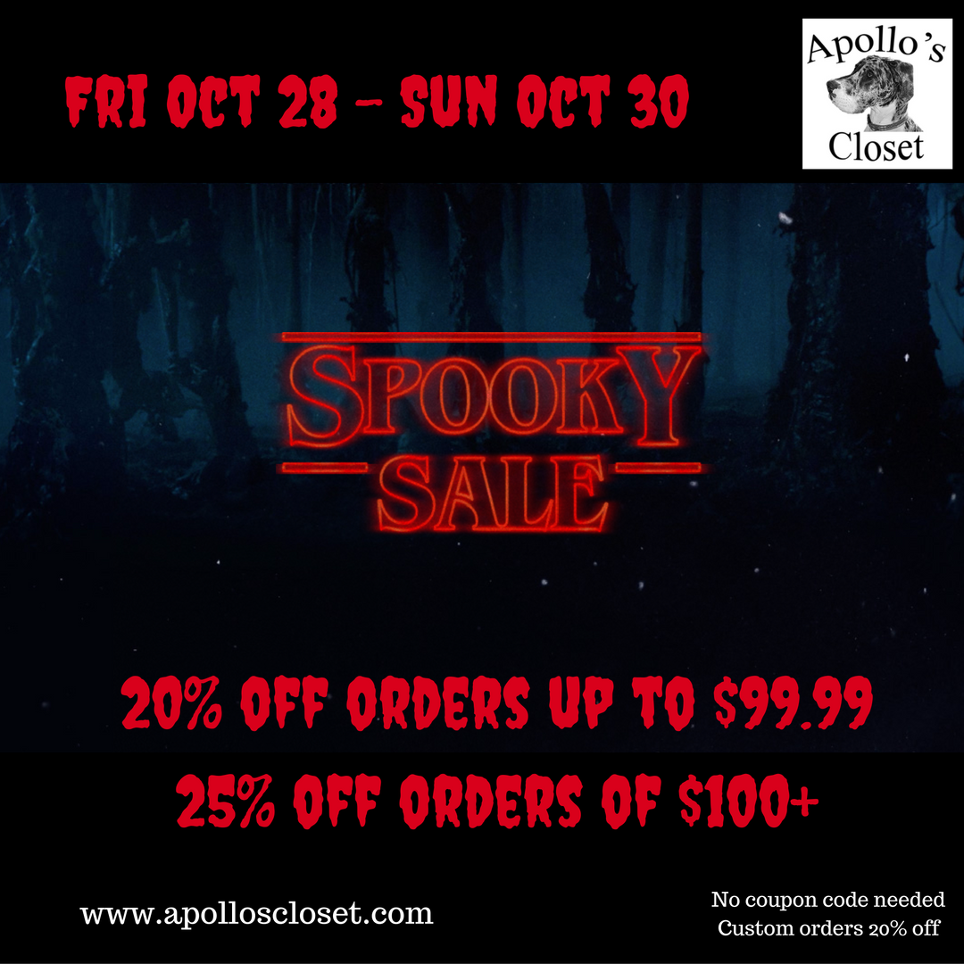 First Day of Spooky Sale - Apollos Closet