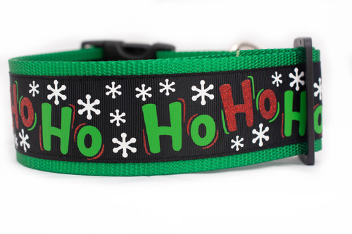 Ho Ho Dog Collar - 2 inch Dog Collar