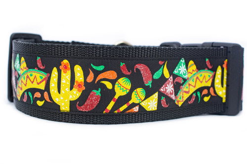 Hot Chili Pepper Dog Collar - 2" wide