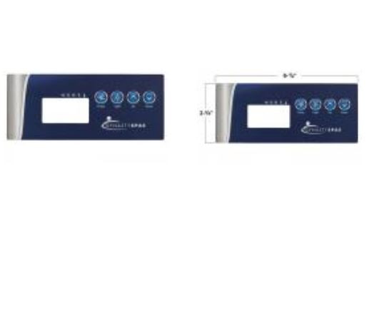 Dynasty Spa control panel Overlay 12485 1-Pump TSC-19