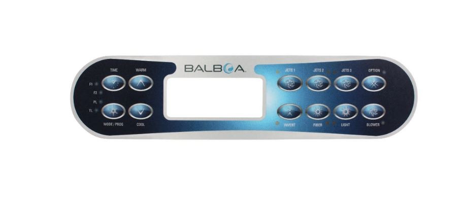 Balboa 2 Pump Overlay 9 Button TP700 17382