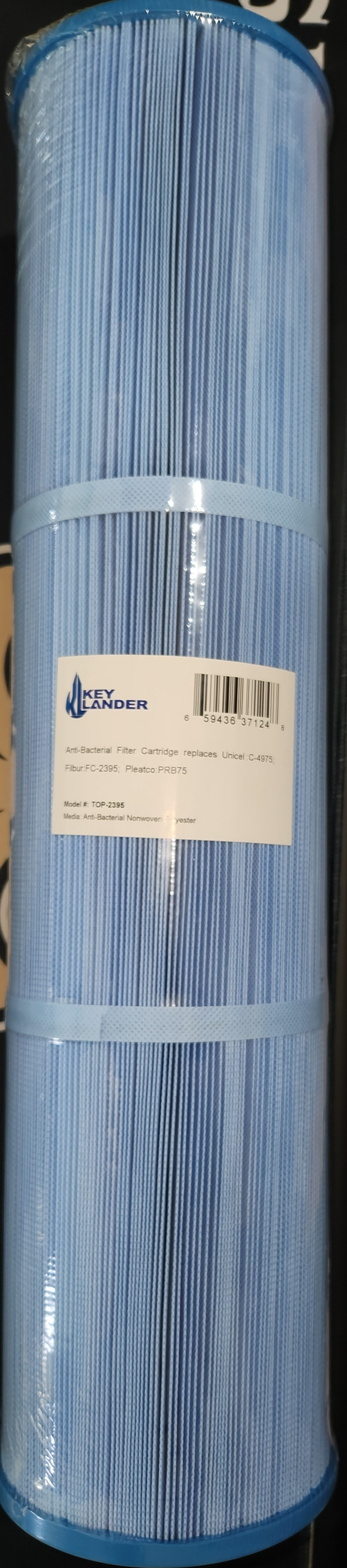 TOP-2395 Blue Microban Filter 75 SqFt Repl P14975M PRB75-M