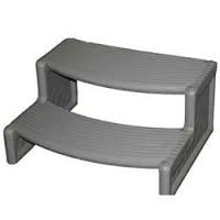 28 Inch Gray Plastic Entry Spa Steps Handi Step