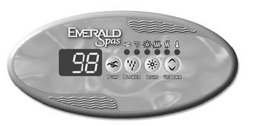 Emerald Spas MC2 MC4 Gecko M-Class Control Panel 50012500