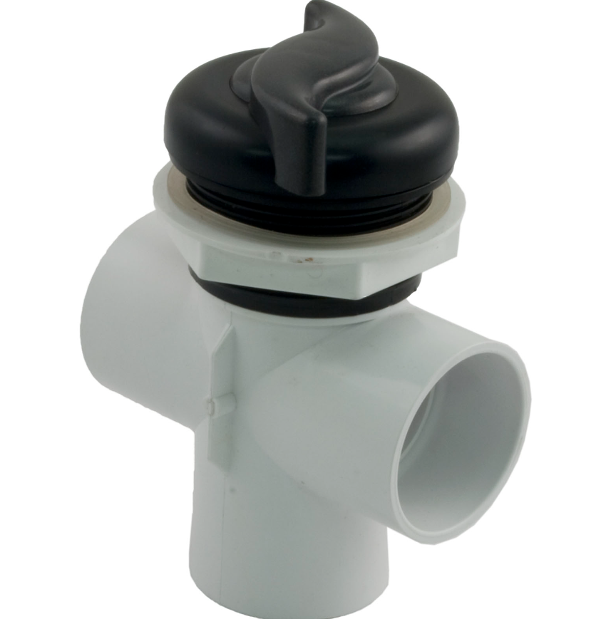 Vita Spa Large Diverter Valve 2 Inch Graphite Gray 212068