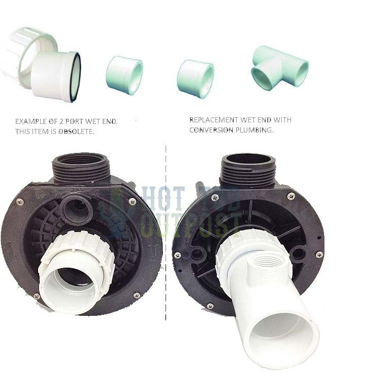 Leisure Bay Wet End Conversion Kit for 2 Ports LB0013G Hurricane