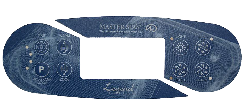 Master Spa Control Panel Overlay 8 Button X509009