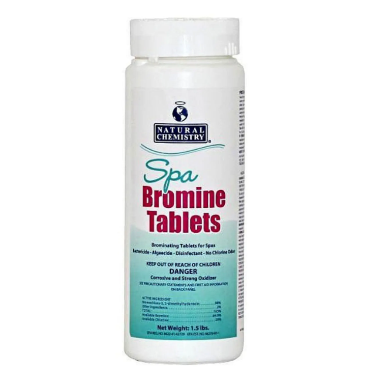 Bromine Tablets 1.5 Lb Natural Chemistry 04109