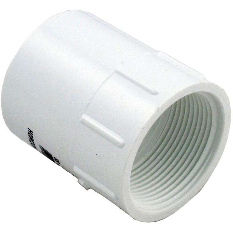 Female 1 1/2 Inch Slip Adapter X FIPT PVC Fitting 435-015