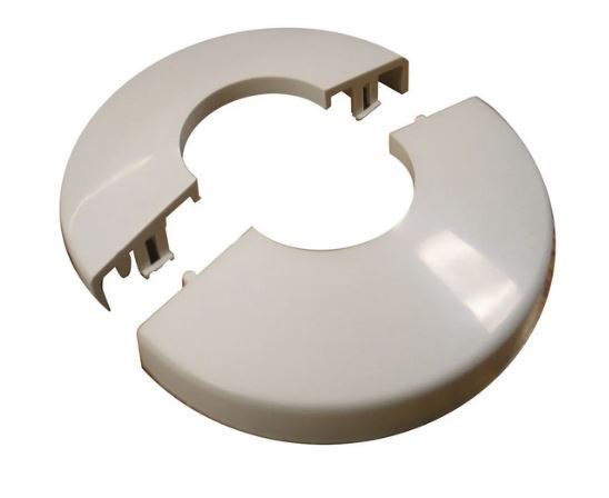 Snap-Tite Handrail Escutcheon ST197001 White 2 Pieces