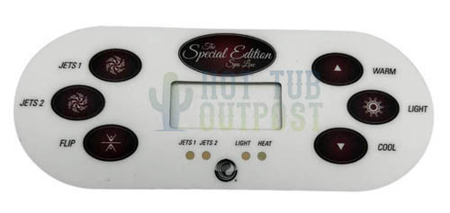 Saratoga Spa Control Panel Overlay 121784SE