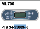 Balboa ML700 Spa Control Panel 55609 8 Button LCD 8 Pin Molex