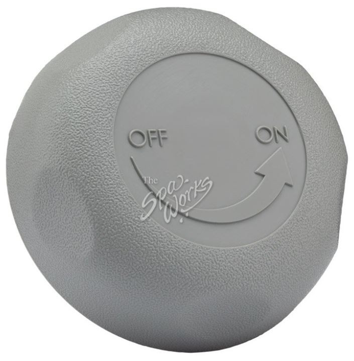 Turn Knob for 1 1/2 inch On Off Valve Waterway Gray 602-4657