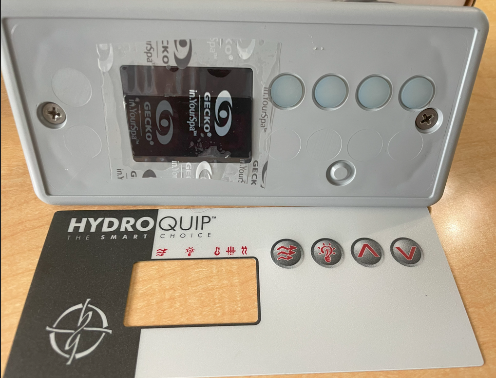 Gecko K-19 Control Panel with 1 Pump Overlay 0202-007160