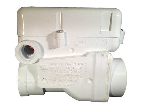 Grid Controls 1 1/2 Inch slip PVC Flow Switch 5-20-0001C