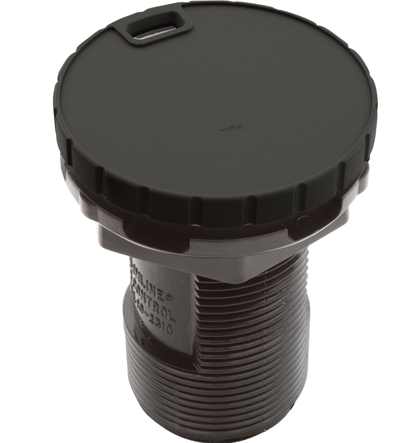 HydroAir Slimline Silent Air Control 1 Inch Air Control Black 10-2310-BLACK