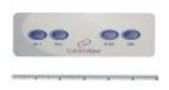 Caldera Spa Auxiliary Topside Control Panel Overlay 9800