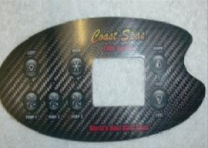 Coast Spas Control Panel Overlay 3 Pump CSE 12374 TSC