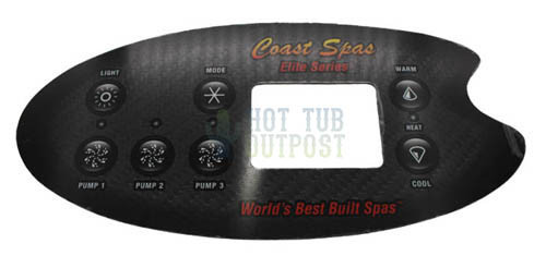 Coast Spa Control Panel 55378 TSC 3 Pump 54539-01 Northwind