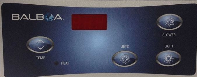 Balboa Overlay - Duplex Digital Control Panel LED 10418 4 Buttons