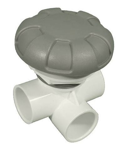 Waterway 1 Inch On Off Valve 600-4361 Single Port Black