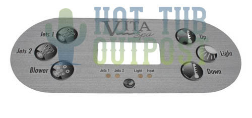 Sunbelt Spa Control Panel LX1000SB 6 Button Topside