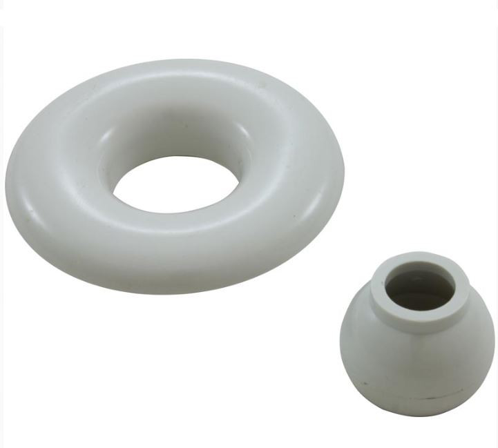 Balboa Escutcheon Cover and Eyeball White Mini Jet 23320-WH