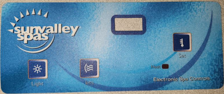 Dynasty Sun Valley Spas 3 Button Overlay 11610-OL VL402 Light Jets Set