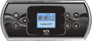 Gecko K506 Topside 34-0243 7 Button with Overlay