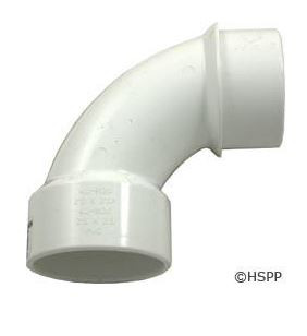 Waterway Sweep Ell 90 Degree PVC Elbow 2s x 2spg 411-9120