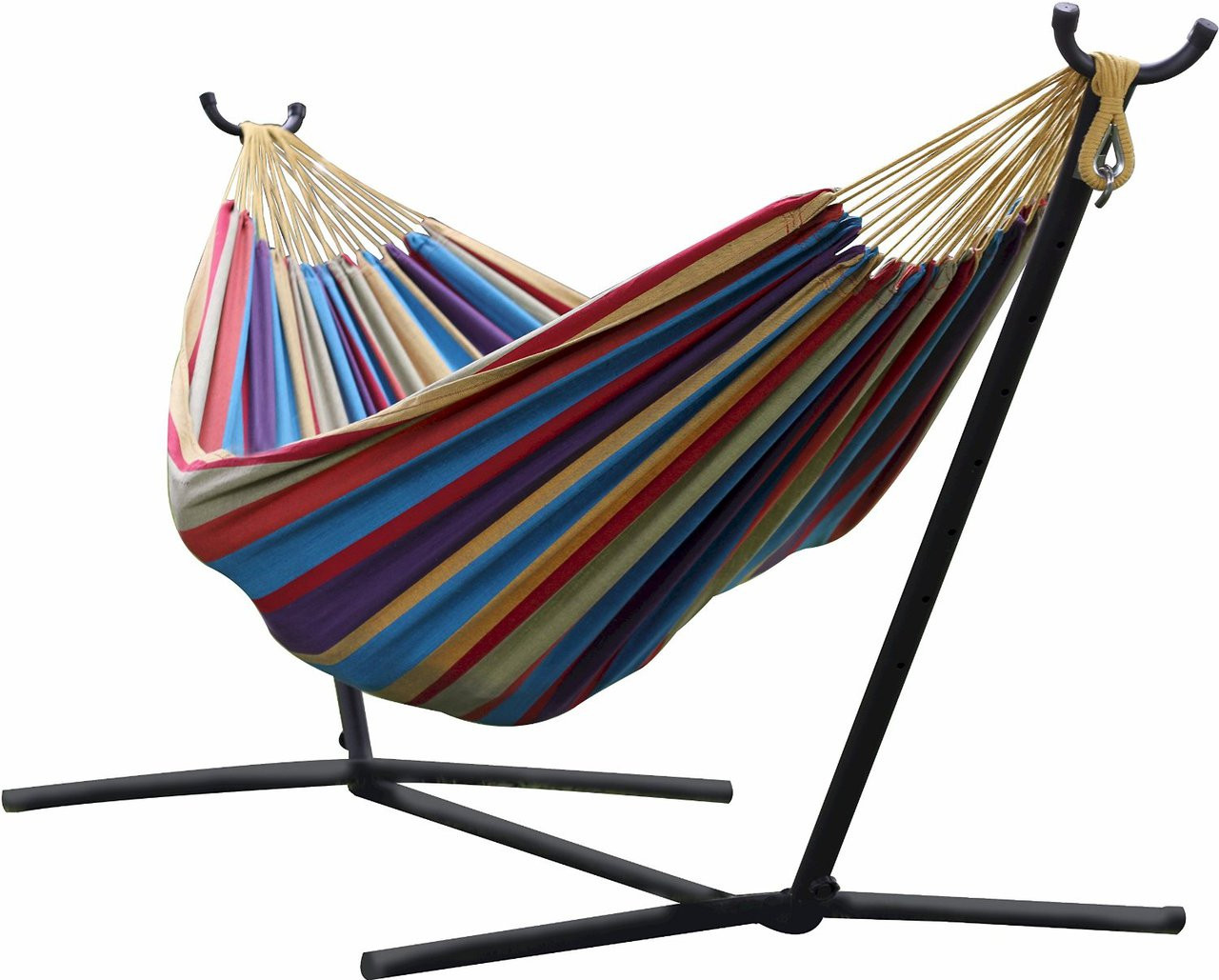 Double Hammock Tropical with Steel Stand Vivere UHSDO9