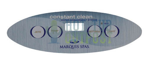 Coast Spas 4 button Topside Overlay 17129