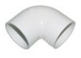90 Degree 2 Inch Elbow PVC 406-020 Slip x Slip